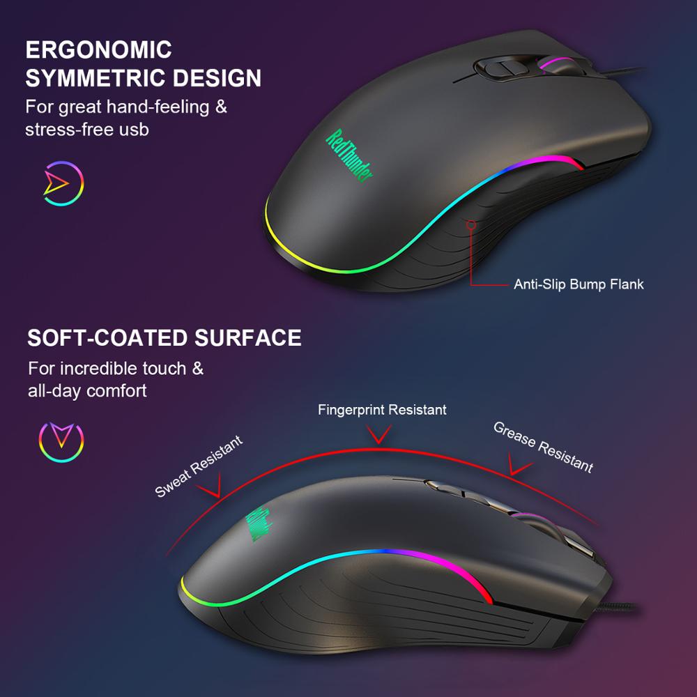 RedThunder Gaming Mouse Wired, 7 Programmable Butt... – Vicedeal