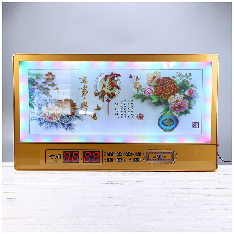 LED Digital Calendar Living Room Office Wall Clock... – Grandado