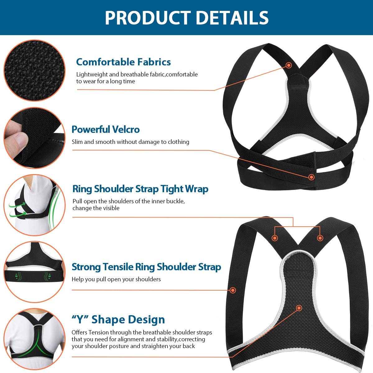 Posture corrector, ultra-thin lightweight upper ba... – Grandado