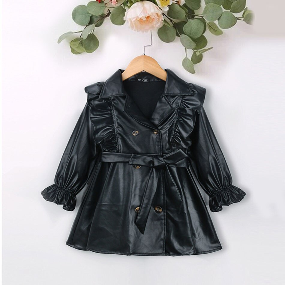 Leather Jacket Kids Spring Toddler Girls Clothes F... – Vicedeal