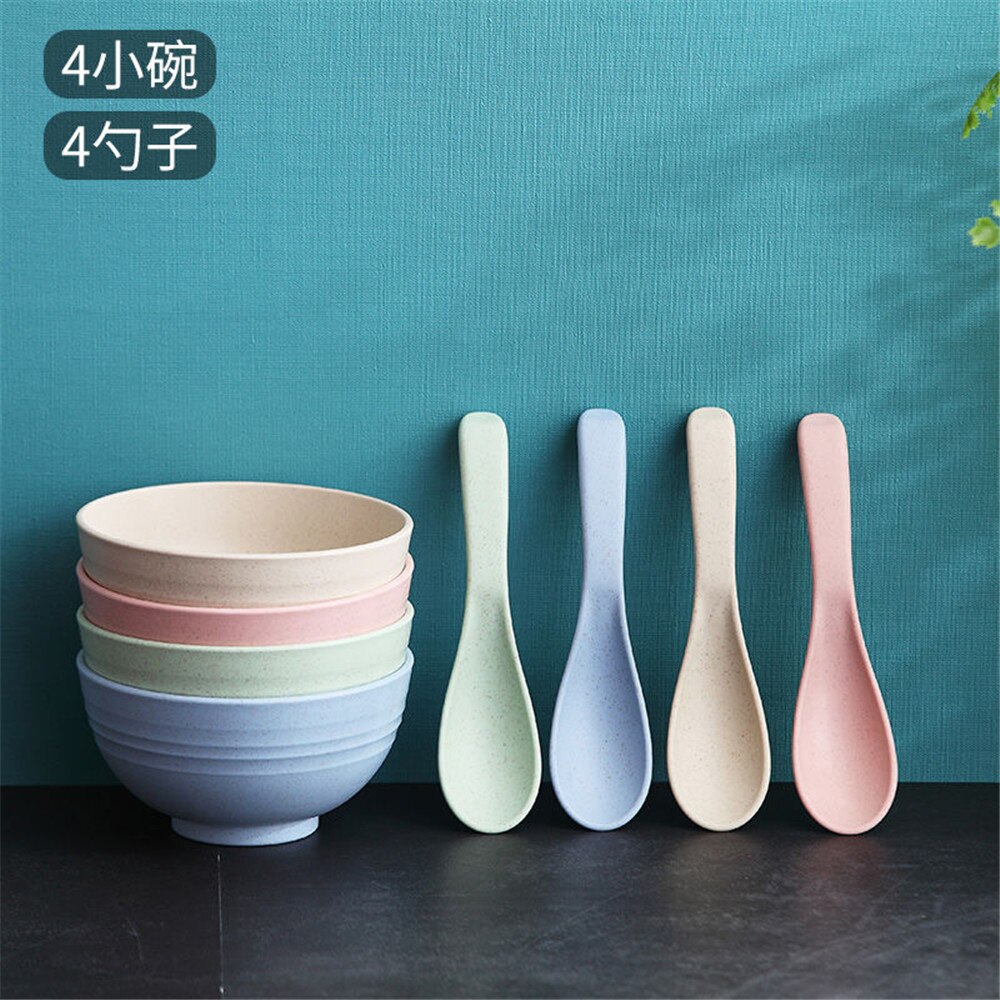 4PC/Set Wheat Fiber Bowl Lovely Colorful Kid Cutle... – Vicedeal