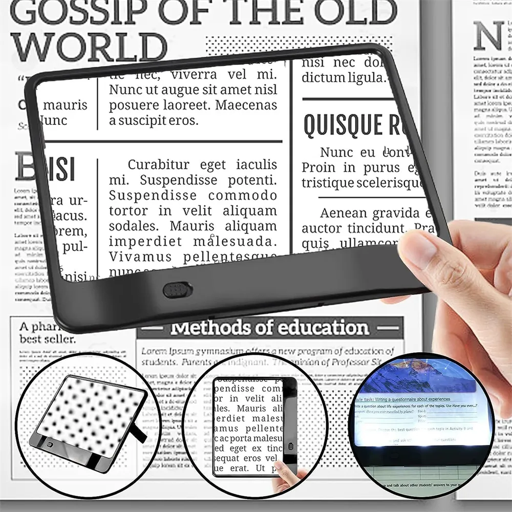 3X Reading Magnifying Glass, Full Page Magnifying ... – Grandado