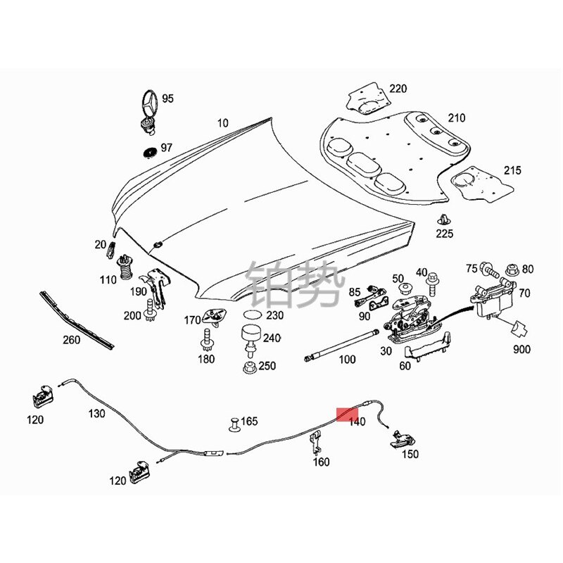 Auto Kap Kabel -mer Ced Esb EnzE220 E250 E200 E300... – Grandado