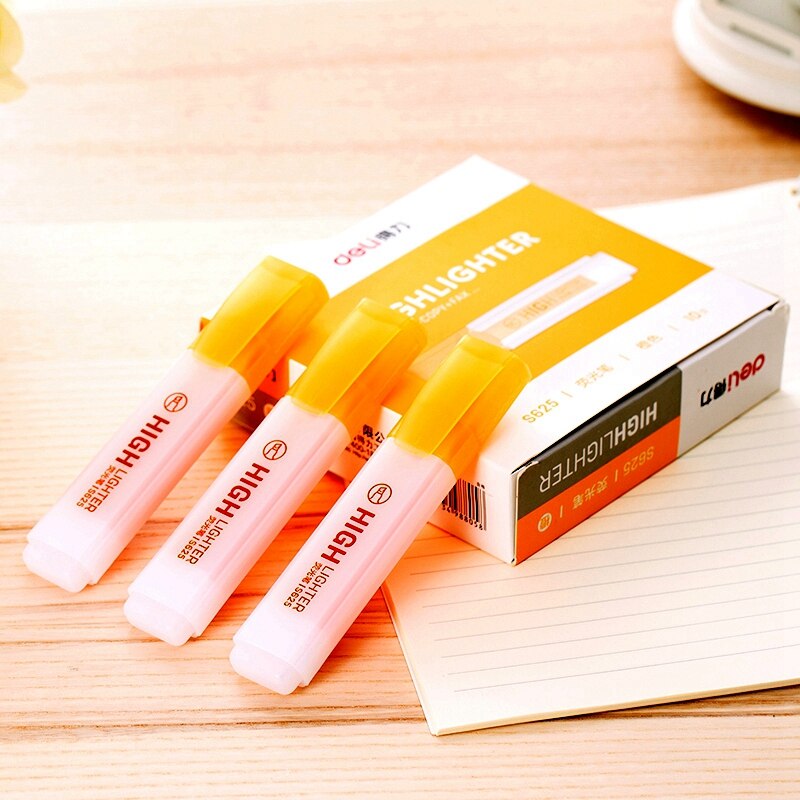 10PCS/BOX Deli S625 Highlight pen Highlighter nite... – Grandado