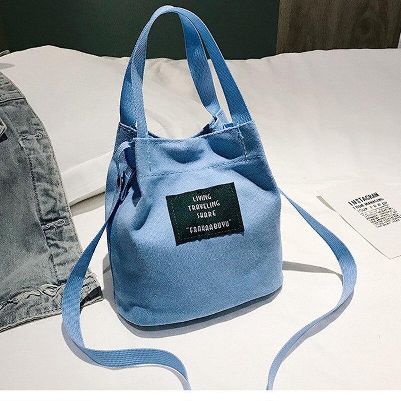 1pc Small Canvas Bags Solid Shoulder Bags for Girl... – Grandado
