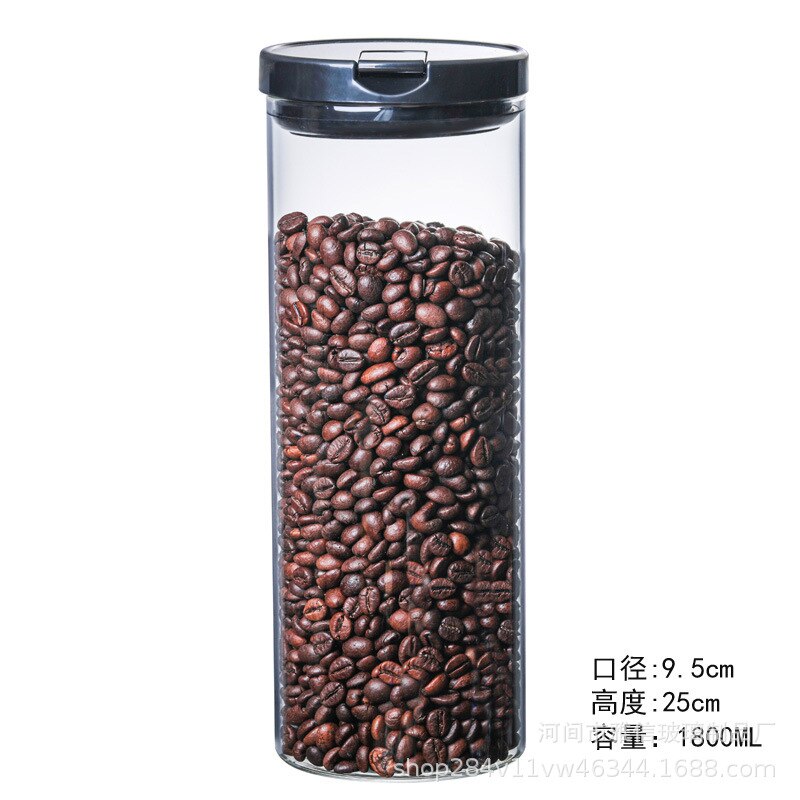Cylindrical Transparent Glass Storage Tank Sealed ... – Grandado