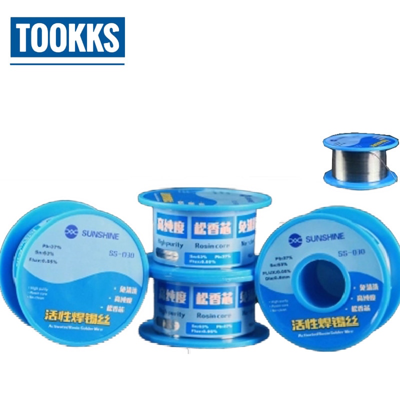 Rosin core actieve soldeer soldeertin draad 0.3mm ... – Grandado