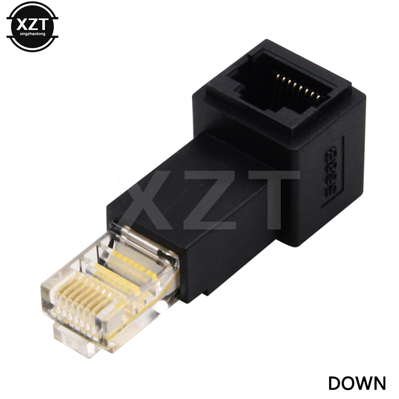 RJ45 90 Degree Extension Adapter 8P8C FTP STP UTP ... – Vicedeal