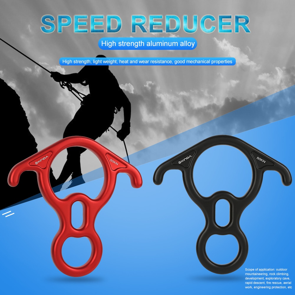 Outdoor Rock Climbing 8 Ring 50KN Rappelling Carab... – Grandado