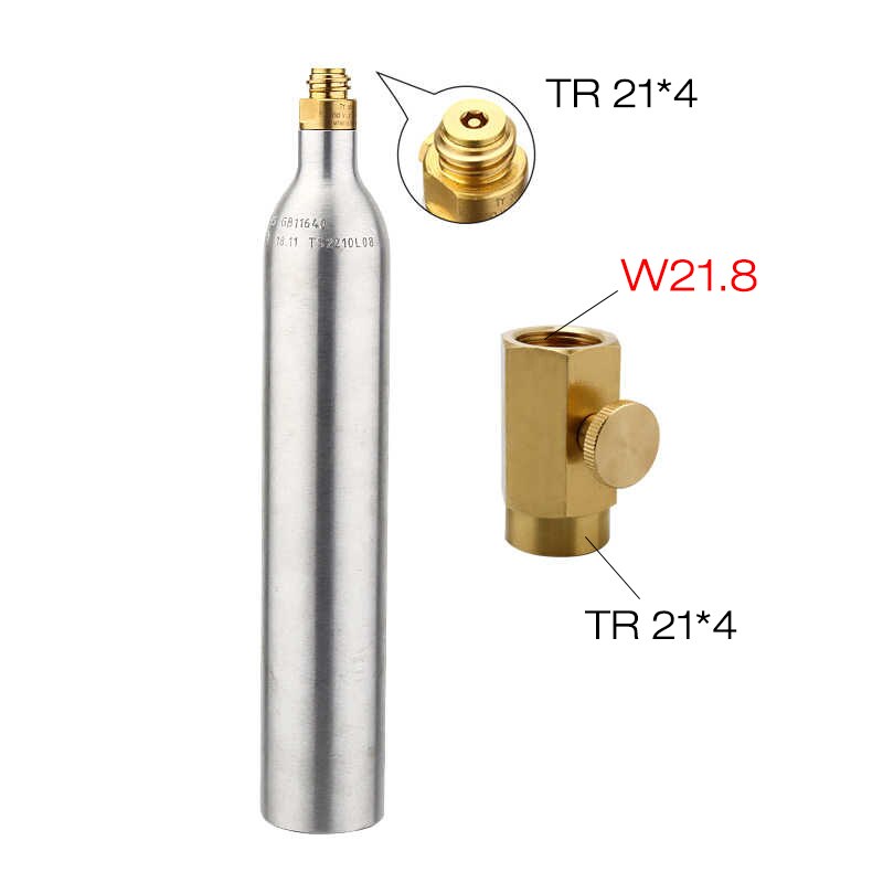 Soda Water Cylinder, 0.6L High Pressure Aluminum B... – Vicedeal