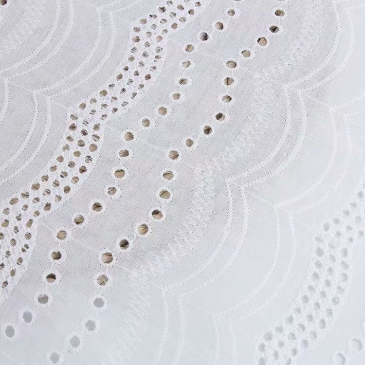 Pure White Cotton Voile Lace In Switzerland Africa... – Grandado