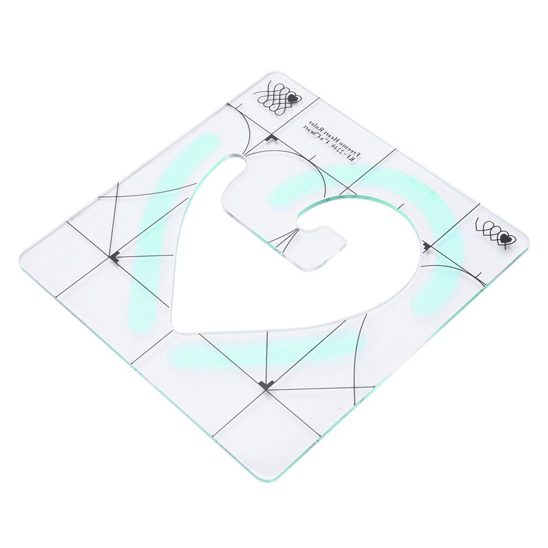 Non-Slip Quilt Ruler Arc Ruler Heart Ruler Patchwo... – Grandado