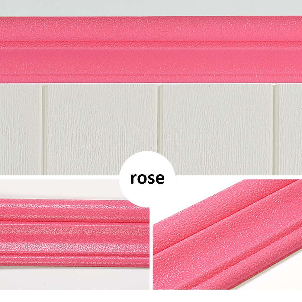 Waterproof Living Room Bathroom Baseboard Self Adhesive Wallpaper ...