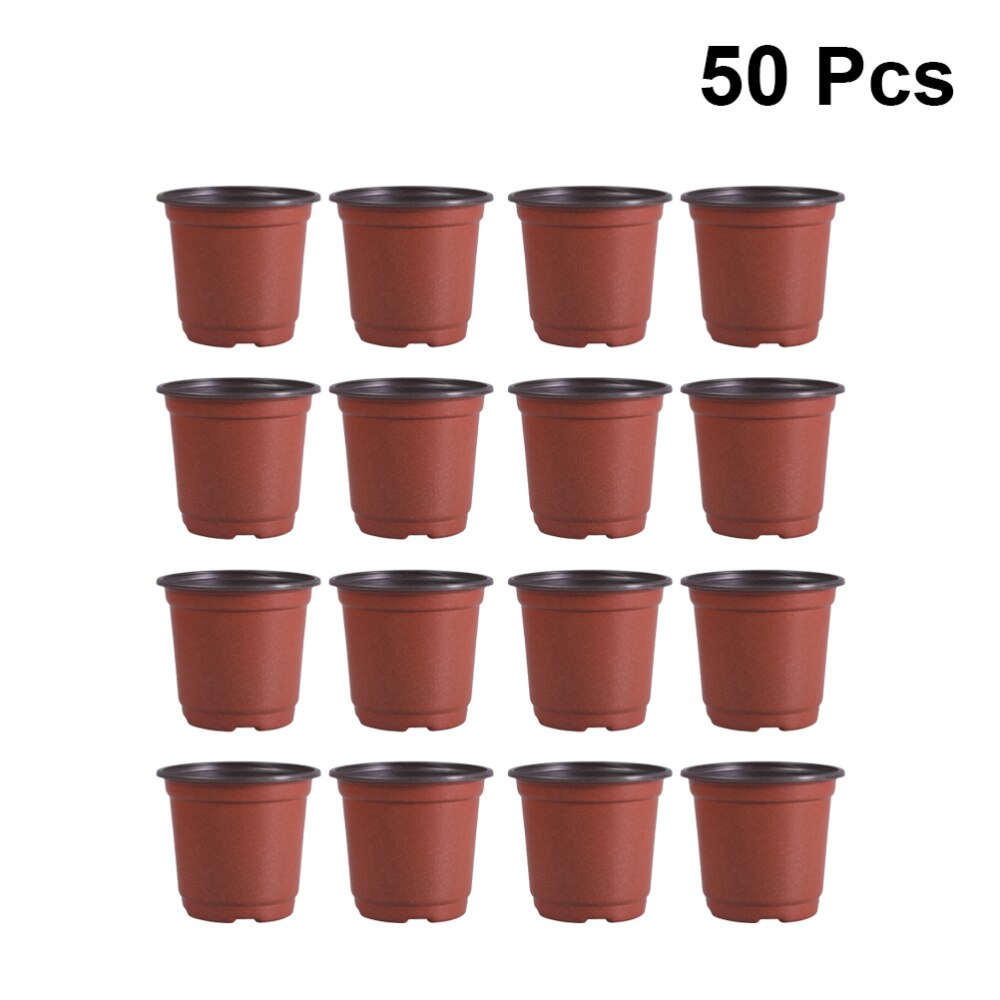 30/50/100Pcs Plastic Bloempot Creatieve Ademend Bl... – Grandado