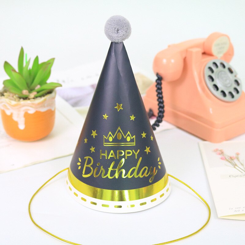 Happy Birthday Party Hats Colorful Paper Cap With ... – Grandado