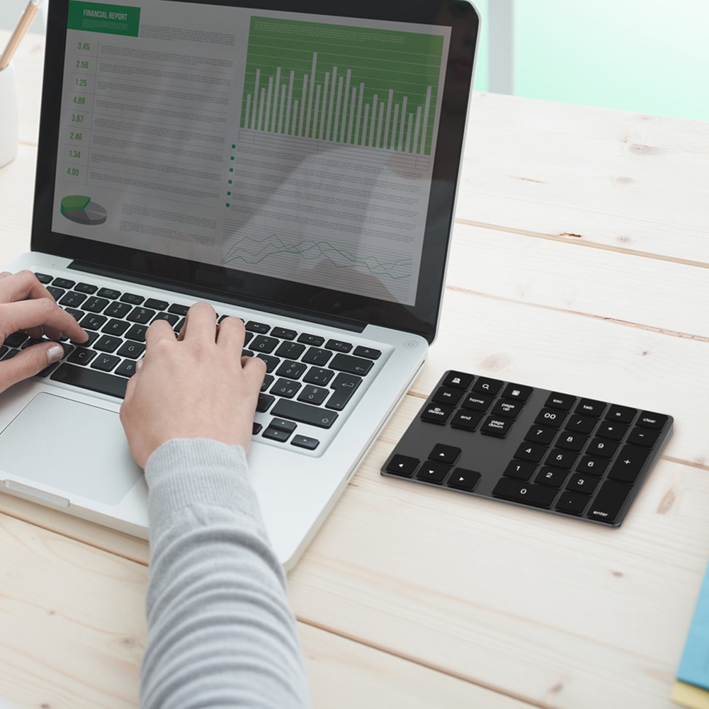 34 Keys Wireless Bluetooth Mini Numeric Keyboard F... – Grandado