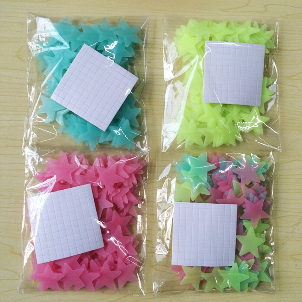 Pegatinas de pared con estrellas 3D que brillan en... – Grandado