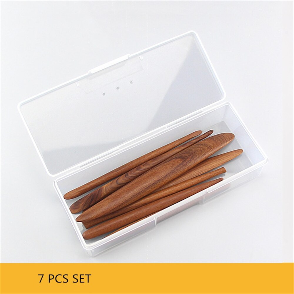 7PCS/SET Mahogany Clay Tools Pottery Tools Double ... – Grandado
