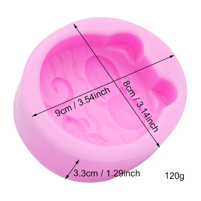 1Pcs Non-stick 3D Zeep Siliconen Mal Diy Kat Vis C... – Vicedeal