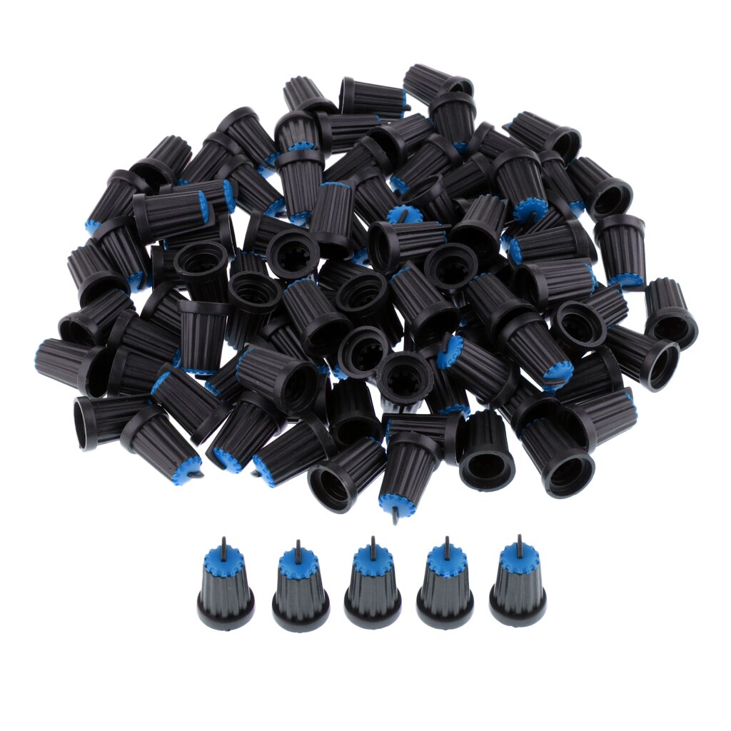 100Pcs 6mm Threaded Knurled Potentiometer Knobs Ca... – Vicedeal