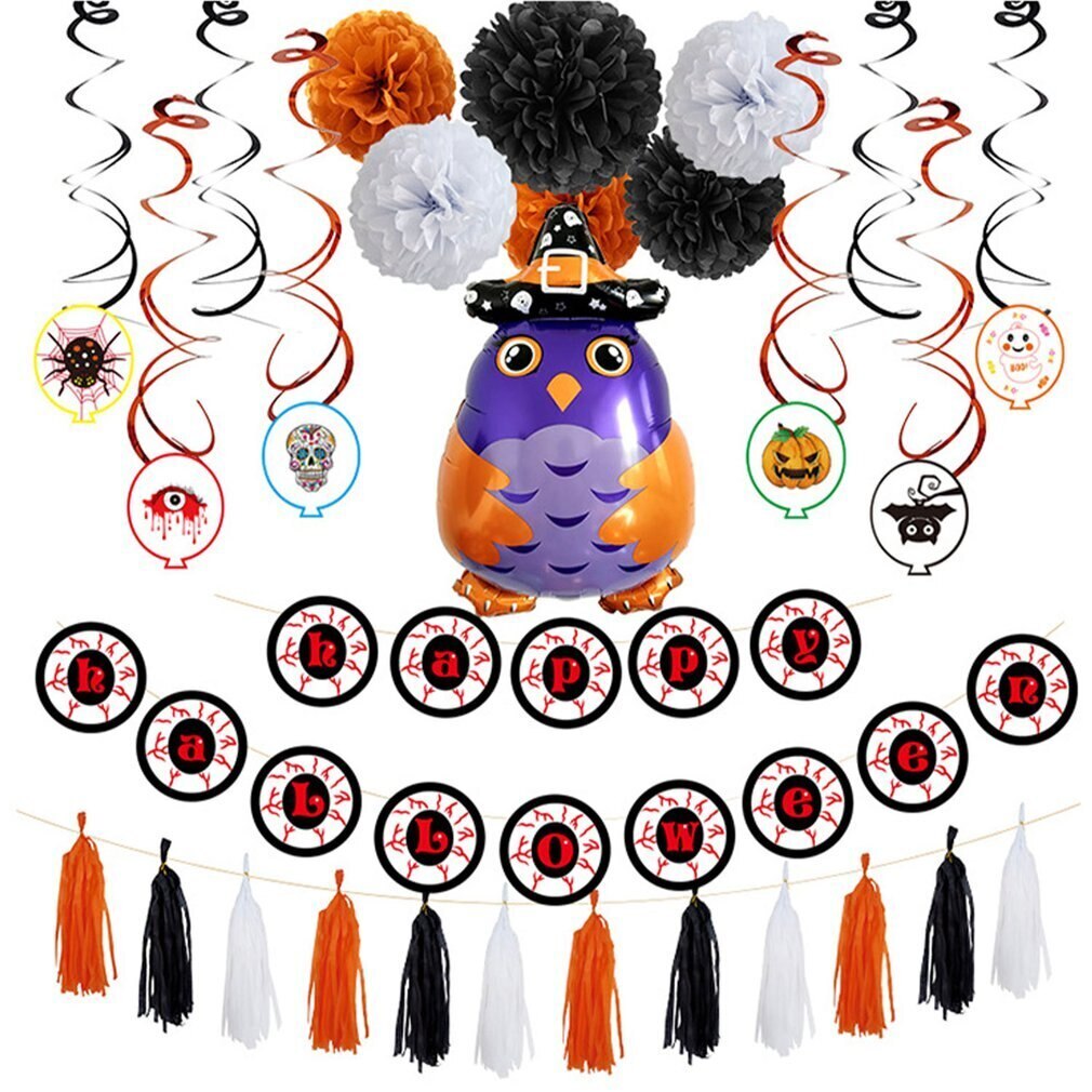 Halloween Balloon Set Celebration Party Supplies D... – Grandado