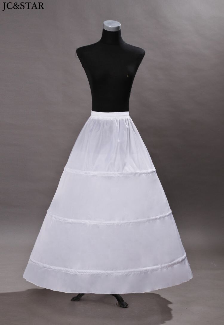 Jupon mariage white elastic waist 3hoop pettycoat ... – Grandado