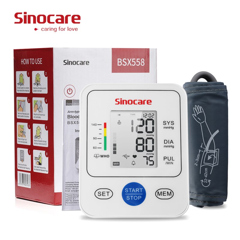 Sinocare blood pressure monitor monitor tensiometr... – Grandado