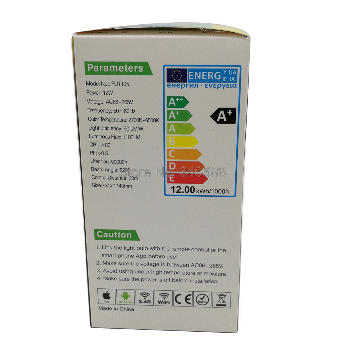 MiLight 12W RGB + CCT Clever WiFi LED Glühbirne E2... – Grandado