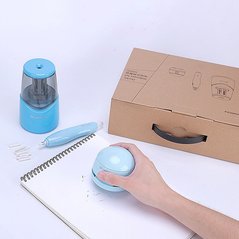Tenwin Kawaii Electric Pencil Sharpeners Erasers V... – Vicedeal