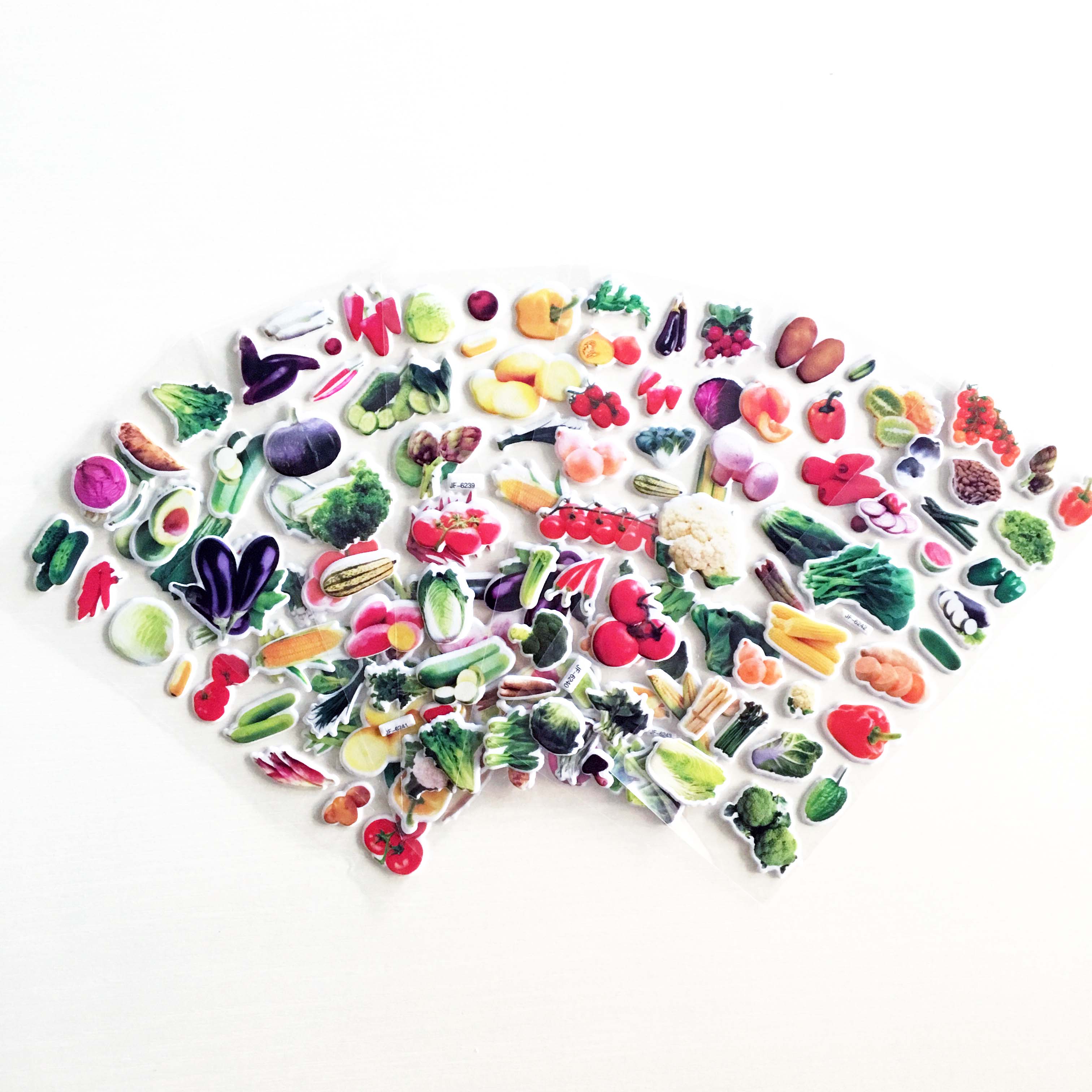 6 pcs 3D Stickers vegetables Stickers Kids Childre... – Grandado