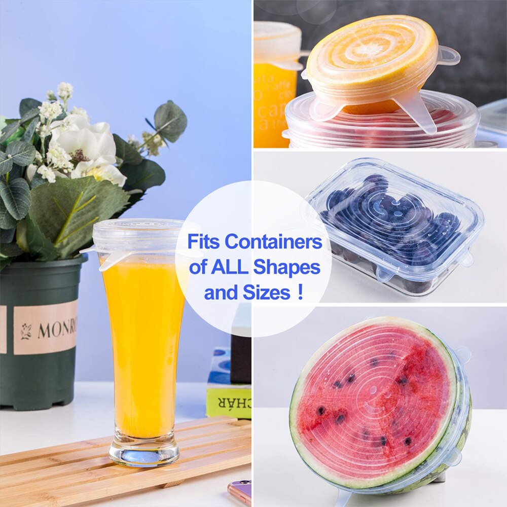 13Pcs/Set Silicone Stretch Lids Reusable Durable F... – Grandado