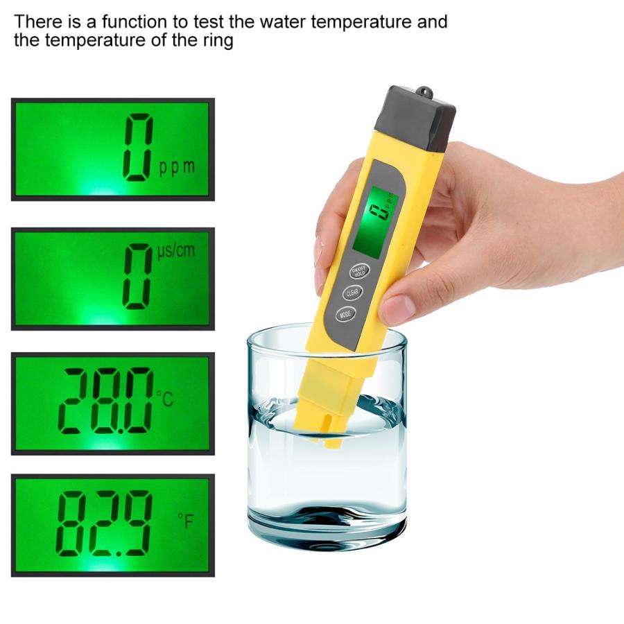 ph meter Tester 3 in 1 LCD Display Digital Water T... – Grandado