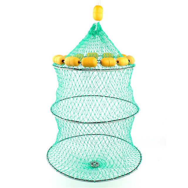 45*65CM Nylon Fishing Net Collapsible Trap Fish Cr... – Grandado