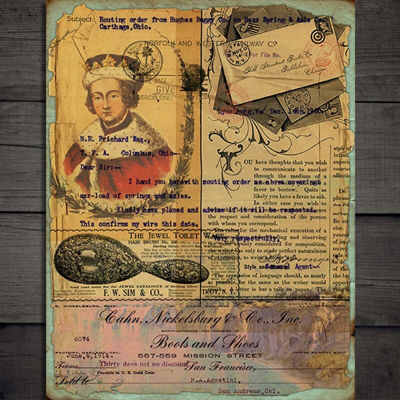 Vintage Junk Journal Backing Materiaal Decoratief ... – Vicedeal