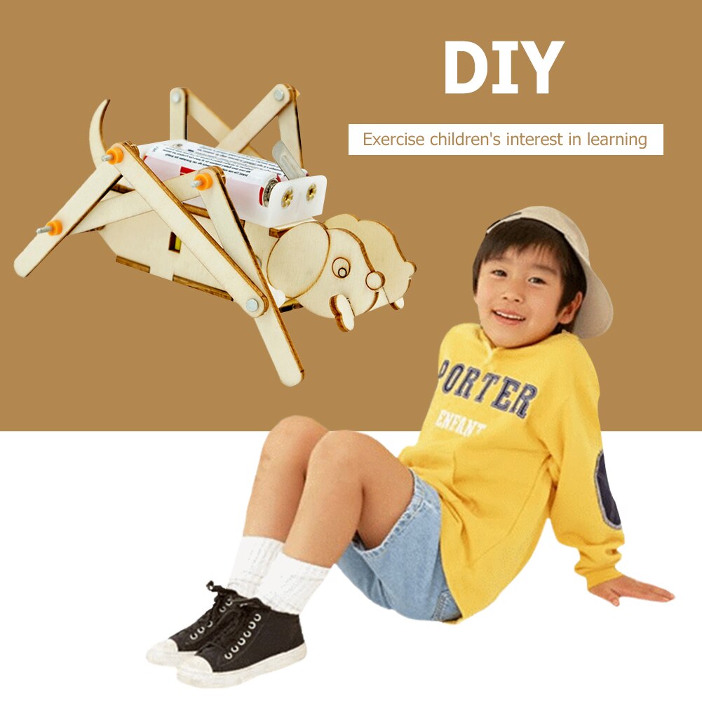 Kids Wooden Model Crawling Dog Scientific Inventio... – Grandado