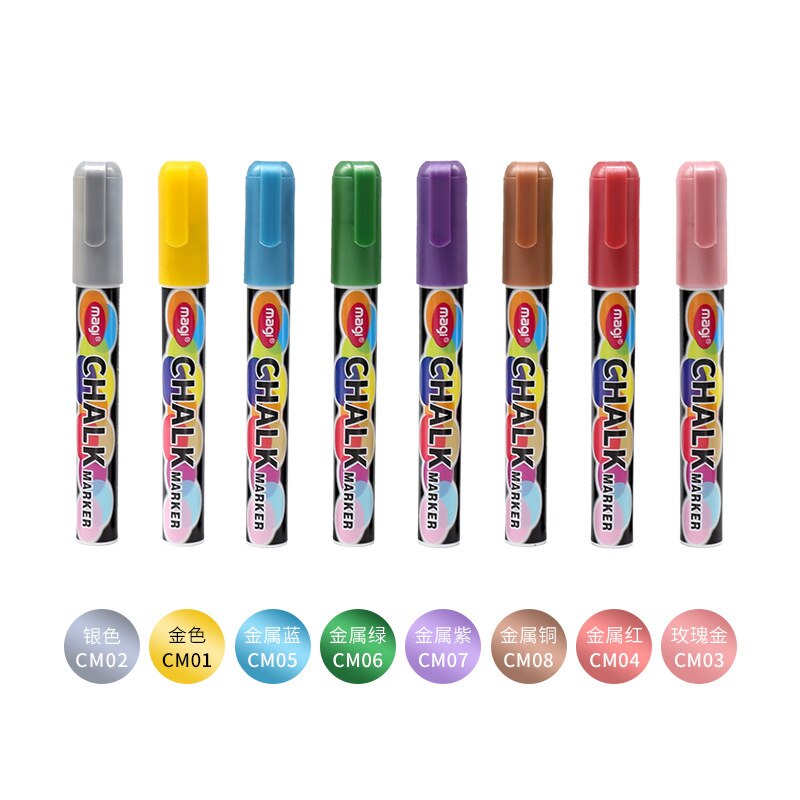 8/10/12/24/36/46pcs Color White Black Liquid Chalk... – Grandado