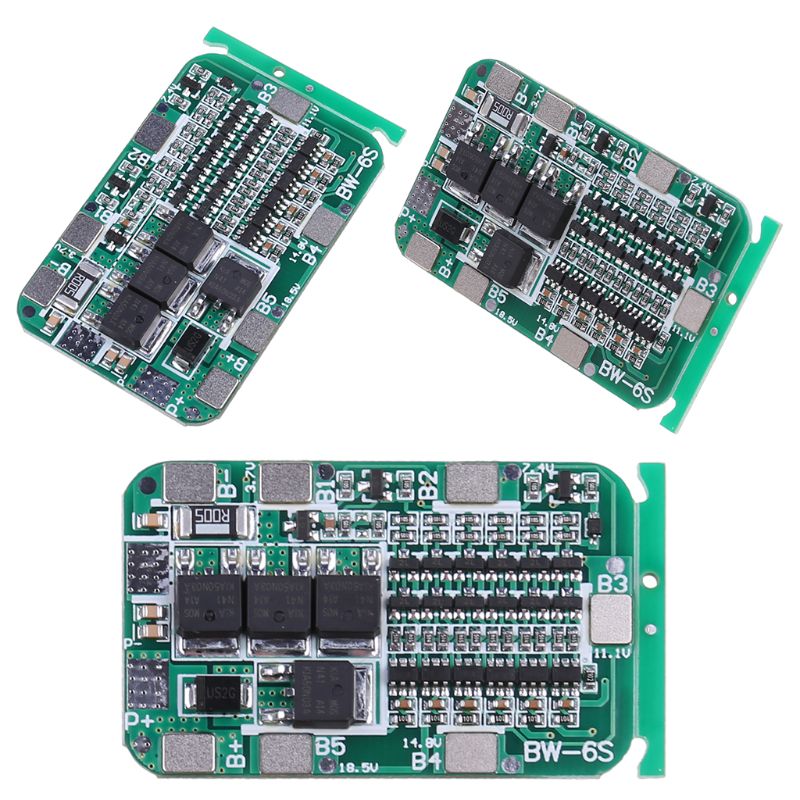 6S 15A 24V BMS Protection PCB Board For 6 Packs Li... – Grandado