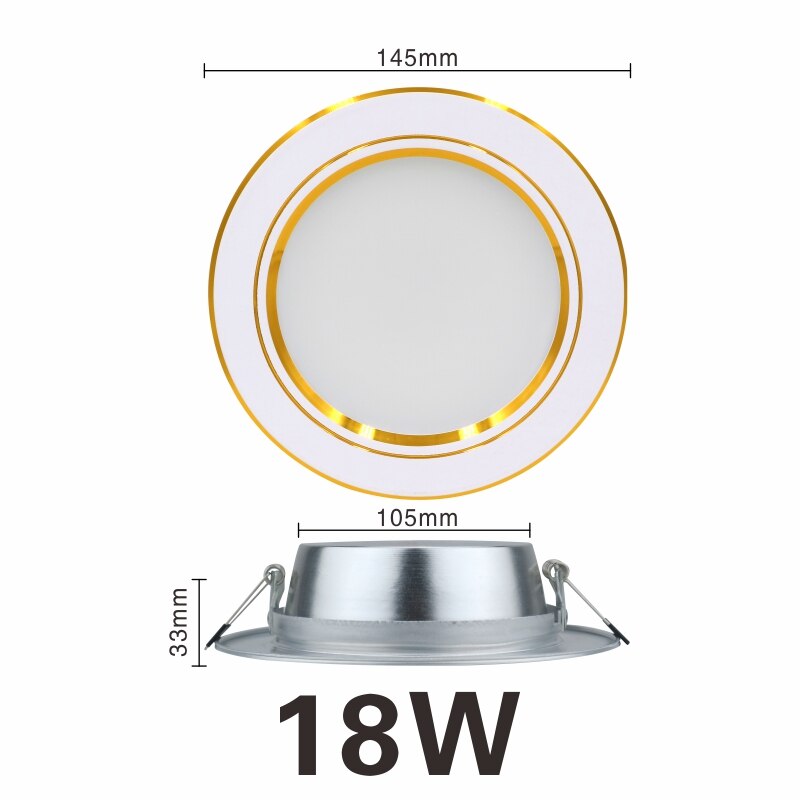 Ultra Bright Round LED Downlight 5W 7W 9W 12W 15W ... – Vicedeal