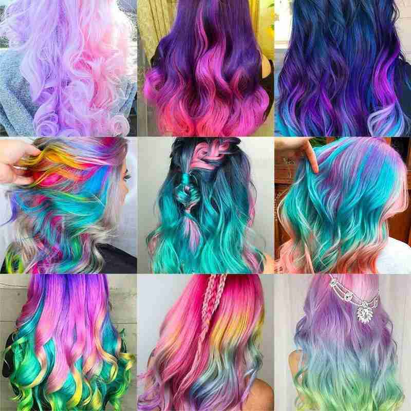 ! 8 Colors Hair Color Portable Hair Chalk Powder S... – Grandado