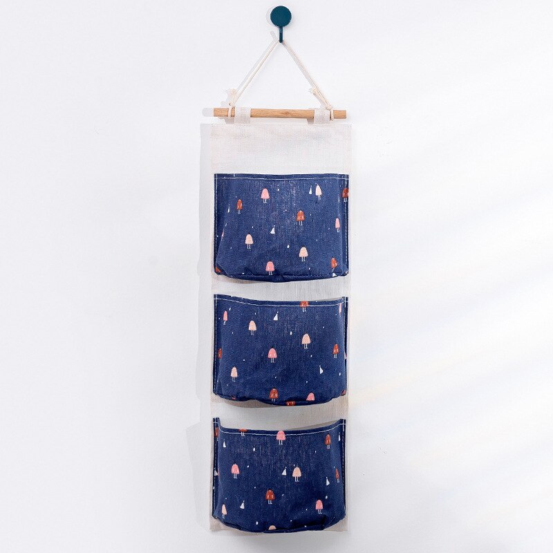 Fabric Hanging Bag Living Room Storage Basket Mult... – Vicedeal