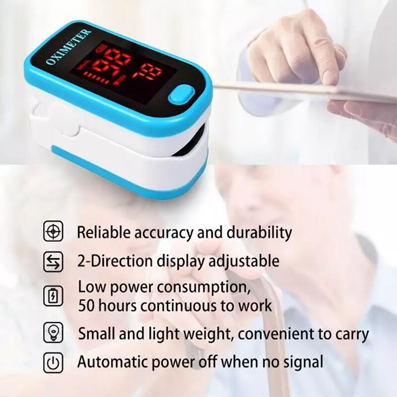 Fingertip Pulse Oximeter De Dedo Pulso Oximetro Ho... – Grandado