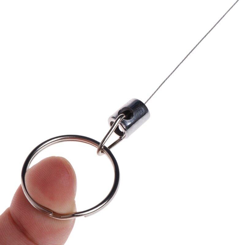 Top Fishing Zinger Retractor Key Ring Holder Retractable 60cm Steel ...