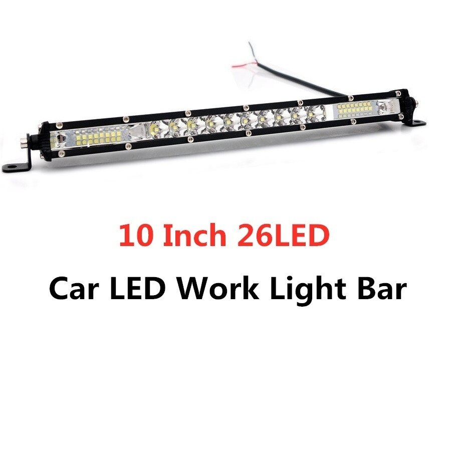 10D 10" 20" 130w 260w Led Light Bar 12V ... – Grandado