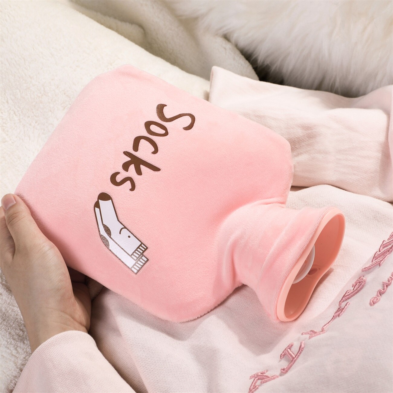 Cute Water Bottle Bag for Girls Plush Shoulder Han... – Vicedeal