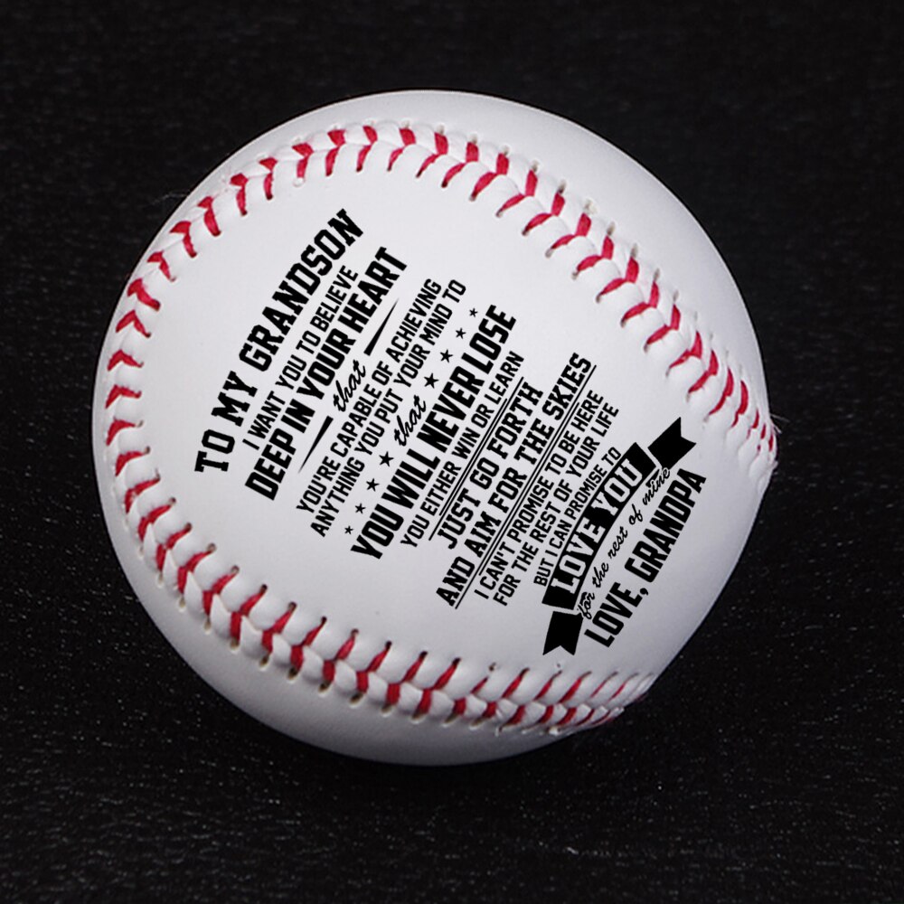 Grandpa To Grandson, Laugh Love Live Baseball Ball – Grandado