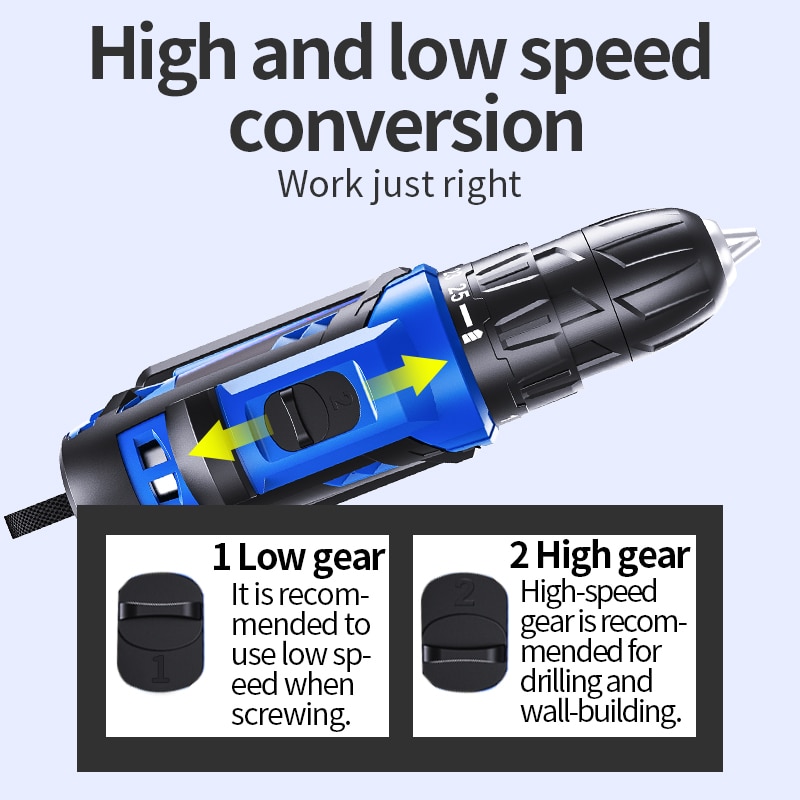 Tansley 12V 16V 21V Cordless Drill Electric Screwd... – Grandado