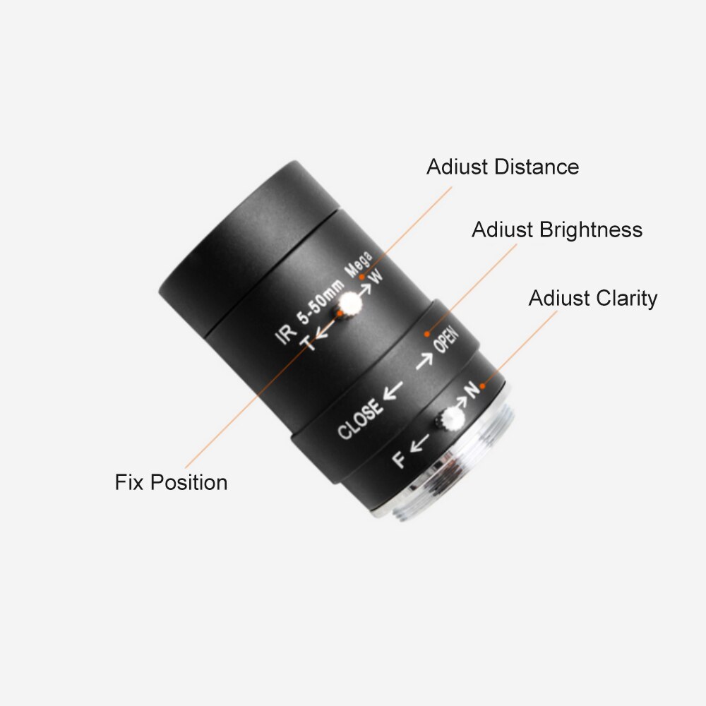 5-50mm Megapixel Manual Varifocal Lens Manual zoom... – Vicedeal