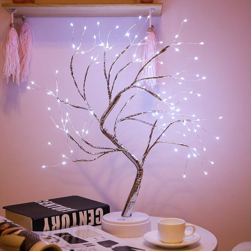 Christmas Birch Artificial Tree Light Up 108 LED W... – Vicedeal