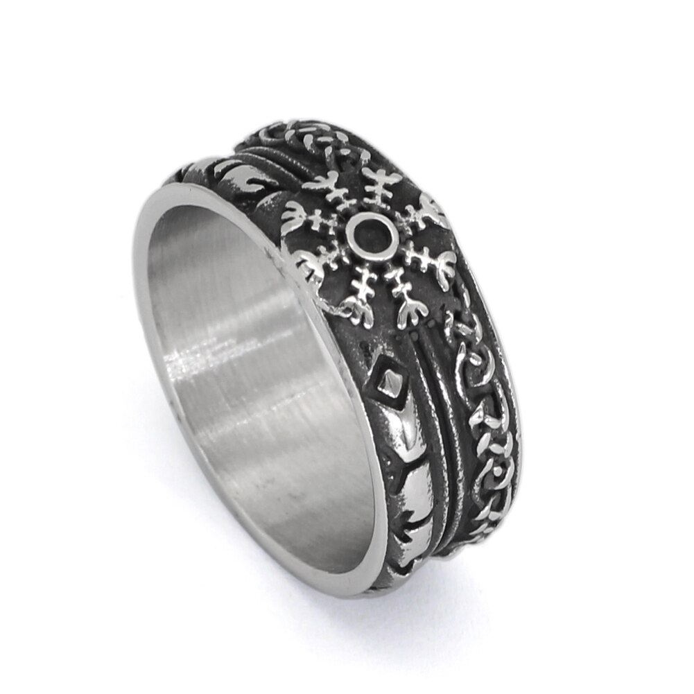 Nordic Men viking rune Knot stainless steel rings ... – Vicedeal