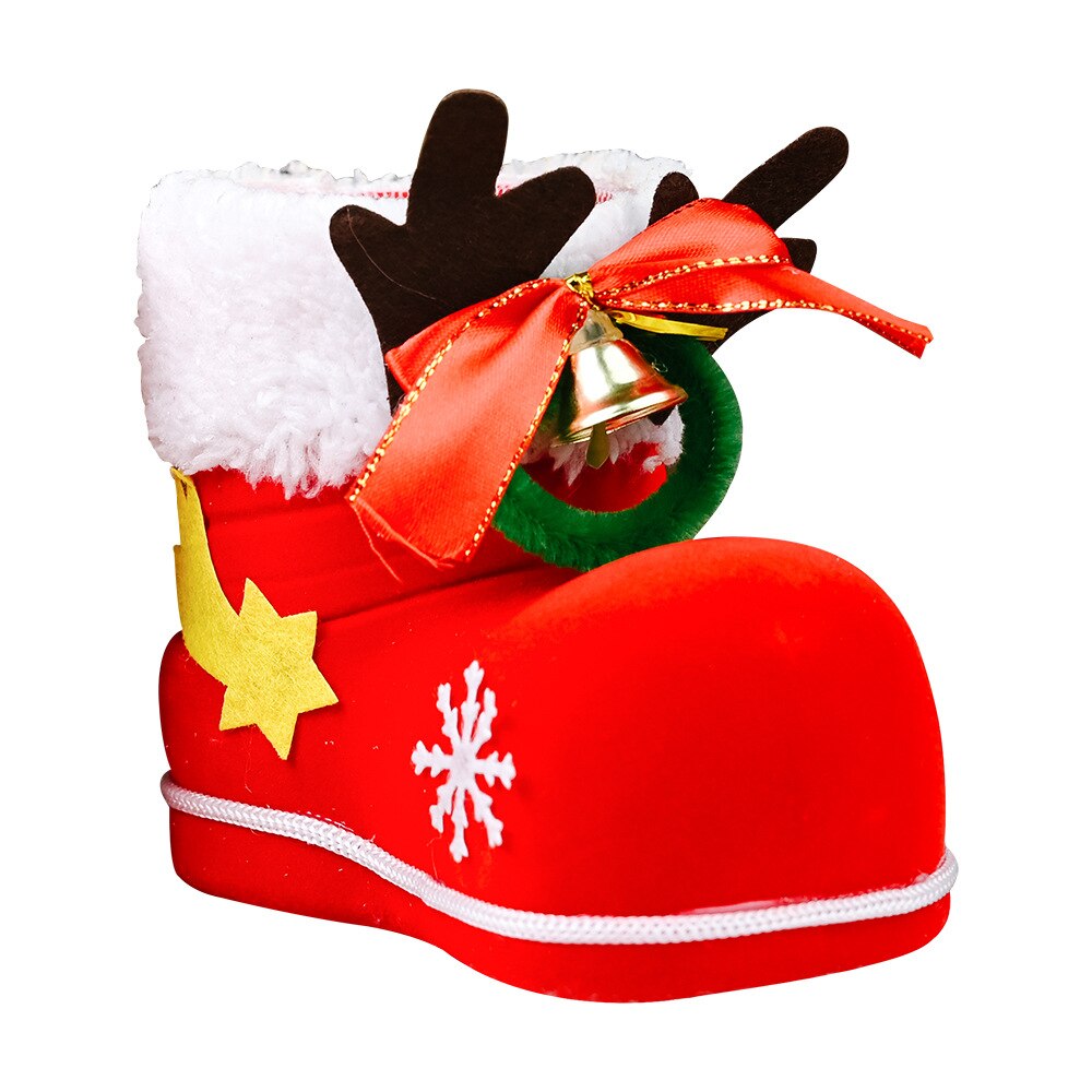 Christmas Candy Cane Boots, Santa Boots with Antle... – Grandado